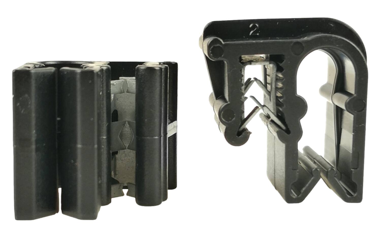 Doppel-Kabelclip SKC1 seitlich 2×6 mm | EMC-direct