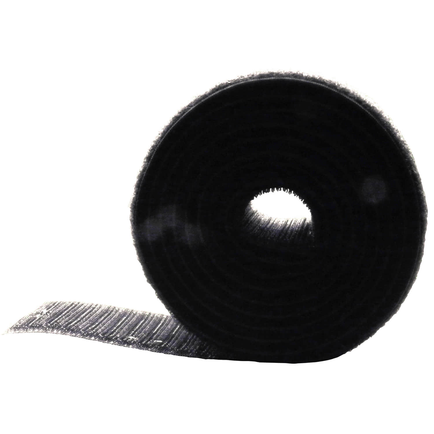 Velcro tape on roll 25m black
