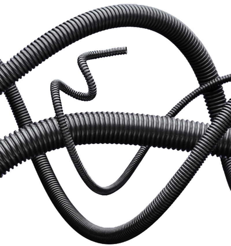 Corrugated tube black NW: 7.5 EVA (ethylene vinyl acetate copolymer) 55 ...