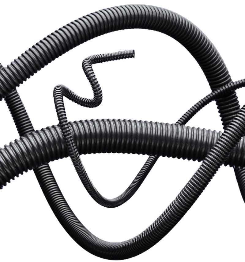 Corrugated pipe black LDPE +70°C unslotted