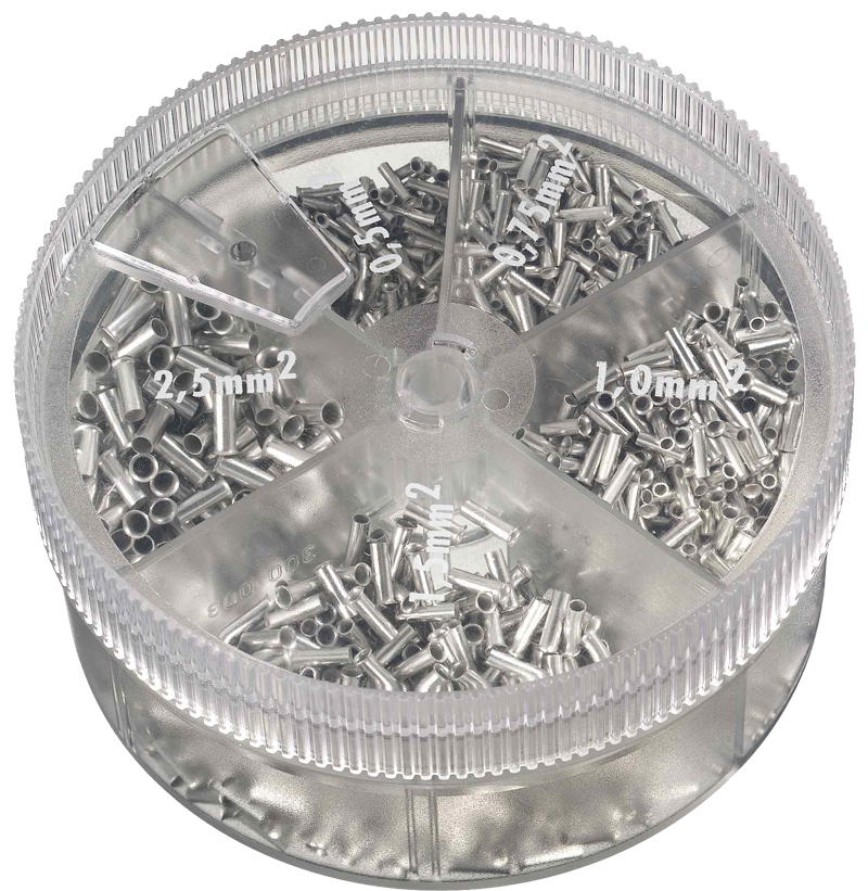 Assortment box single ferrules uninsulated | Sets / Boxes | Wire end ...