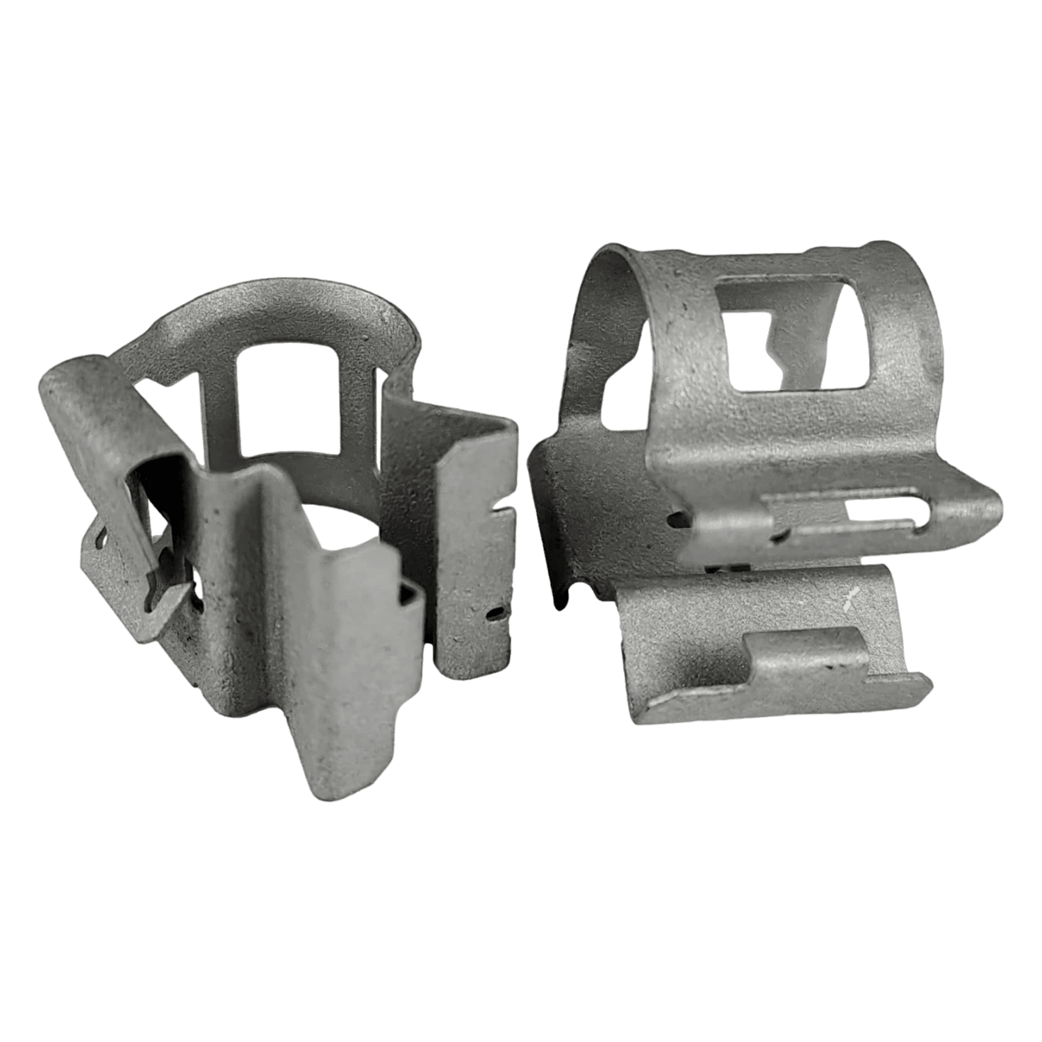 Clips for metal tubes for fastening to edges 8mm